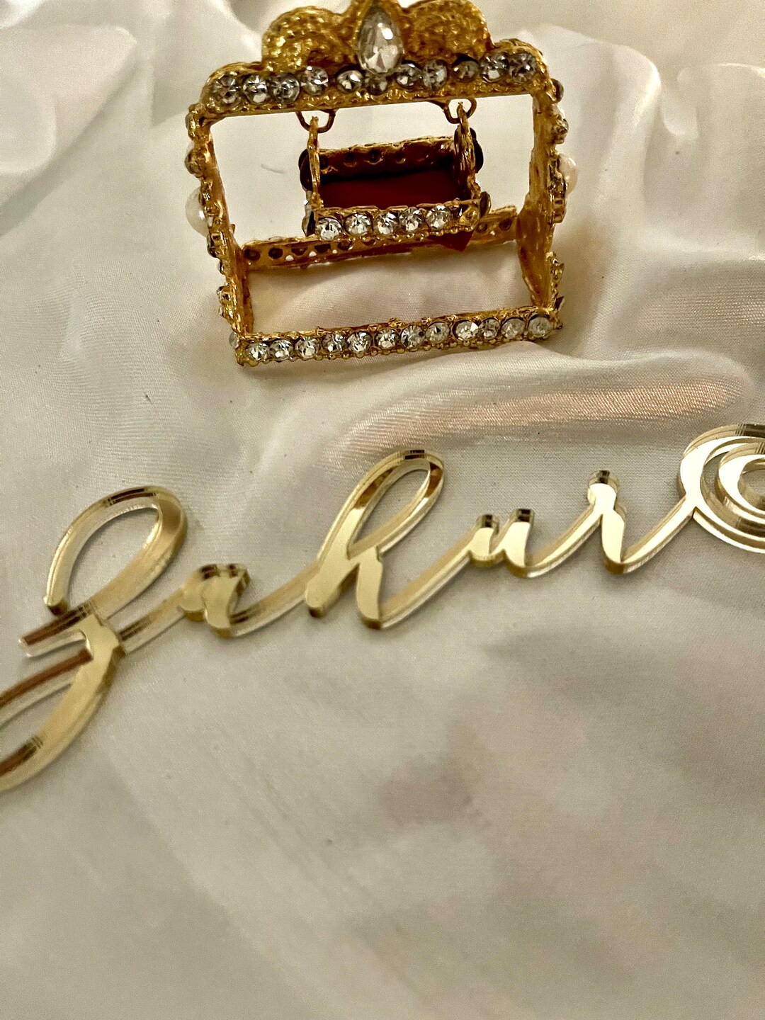 1x Jhoola Ya Ali Asgard Symbolic Baby Cradle Mini Home. Diamanté ...