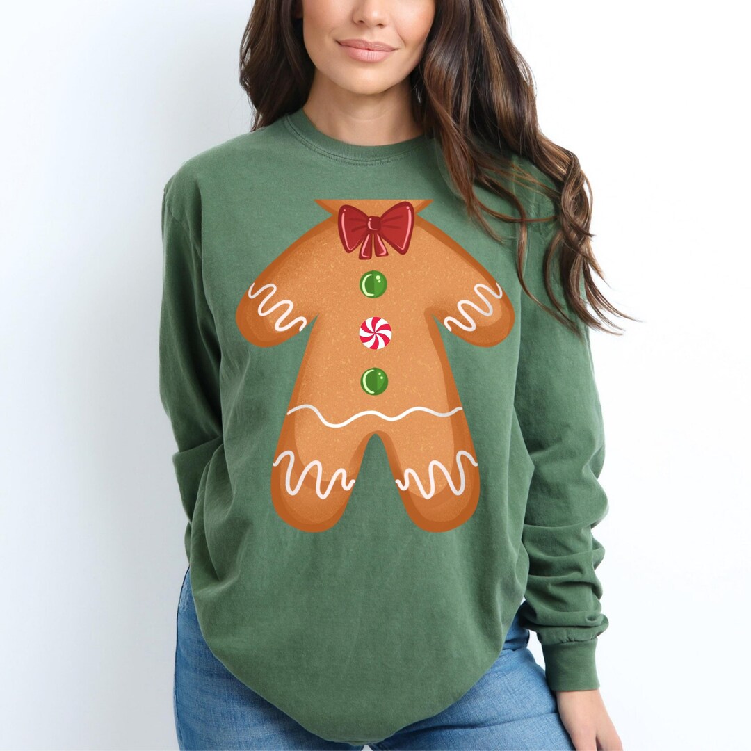 Comfort Colors® Gingerbread Man Costume T-shirt Fun Gingerbread Cookie ...