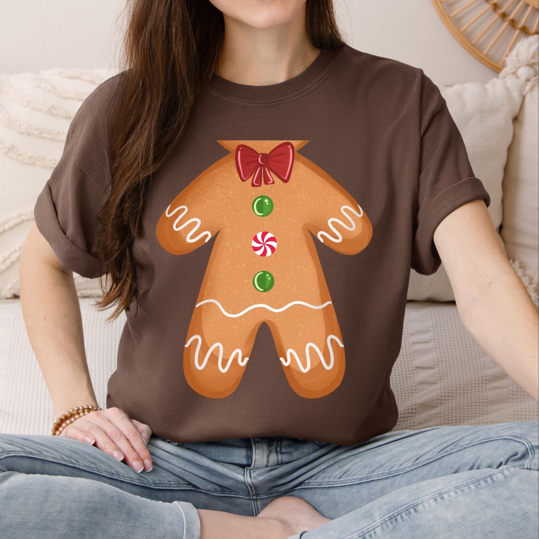 Comfort Colors® Gingerbread Man Costume T-shirt Fun Gingerbread Cookie ...