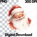 Vintage Clipart, Red Santa Claus, Christmas Greeting Card, Graphic ...