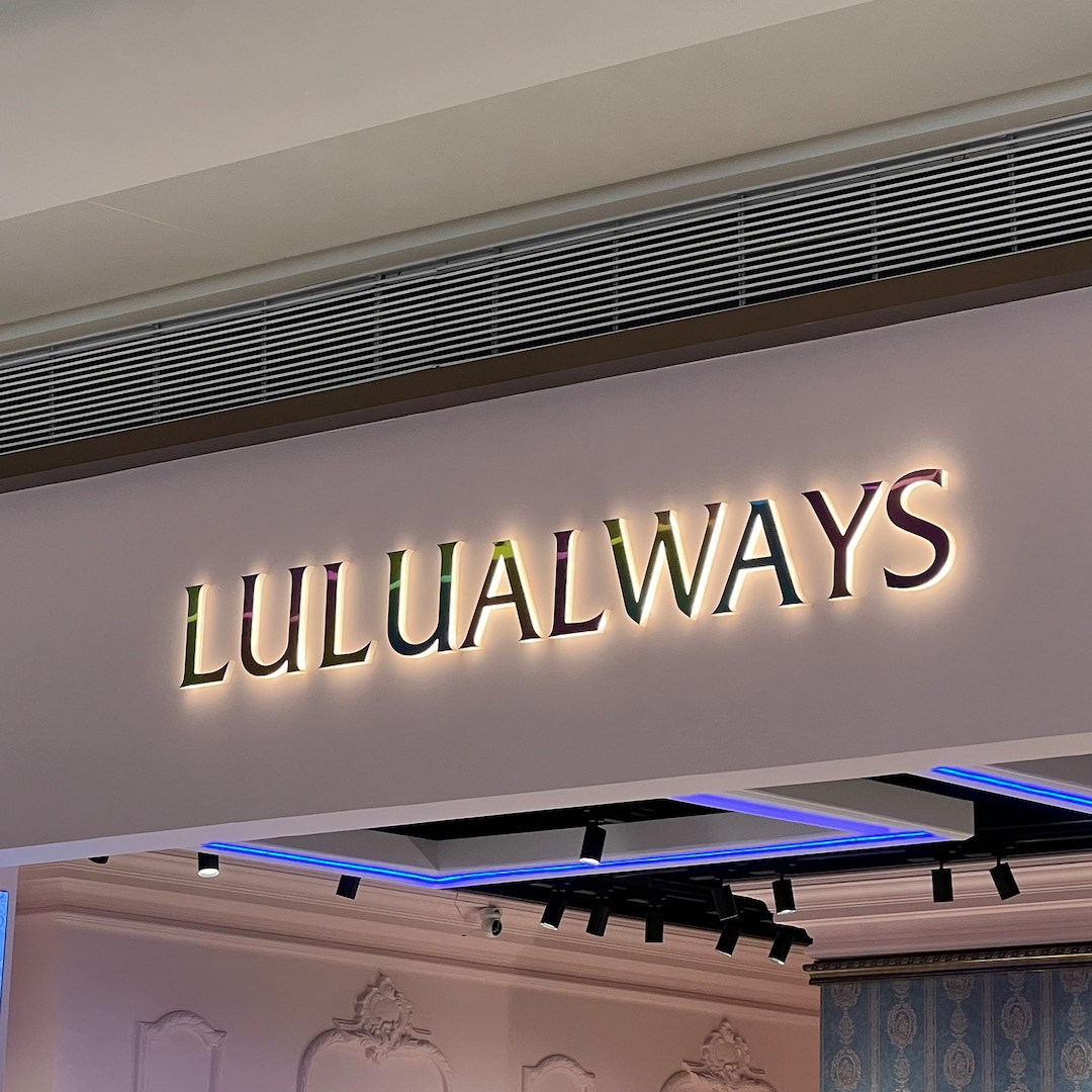 Outdoor Business Custom Led Sign Backlit Stainless Steel 3D - Etsy