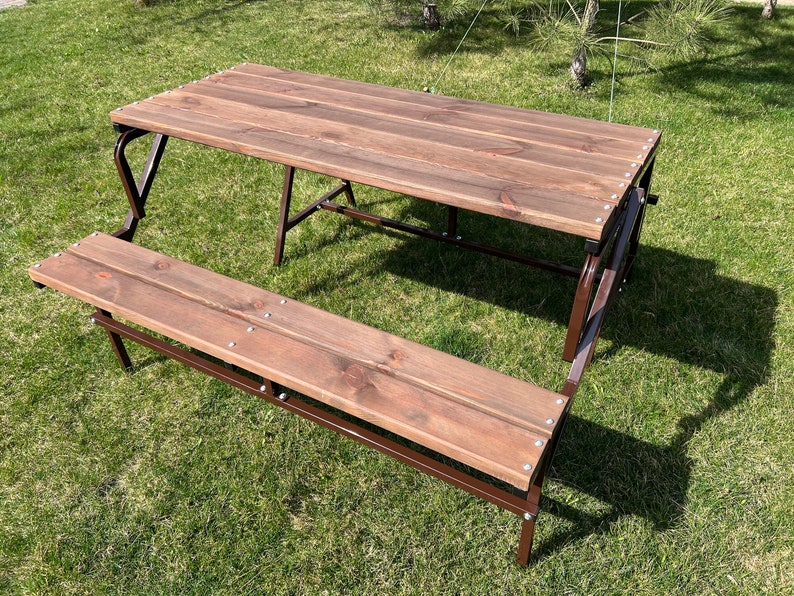 Folding Picnic Table, Bench Plan, Patio Furniture, Transformer Bench - Etsy