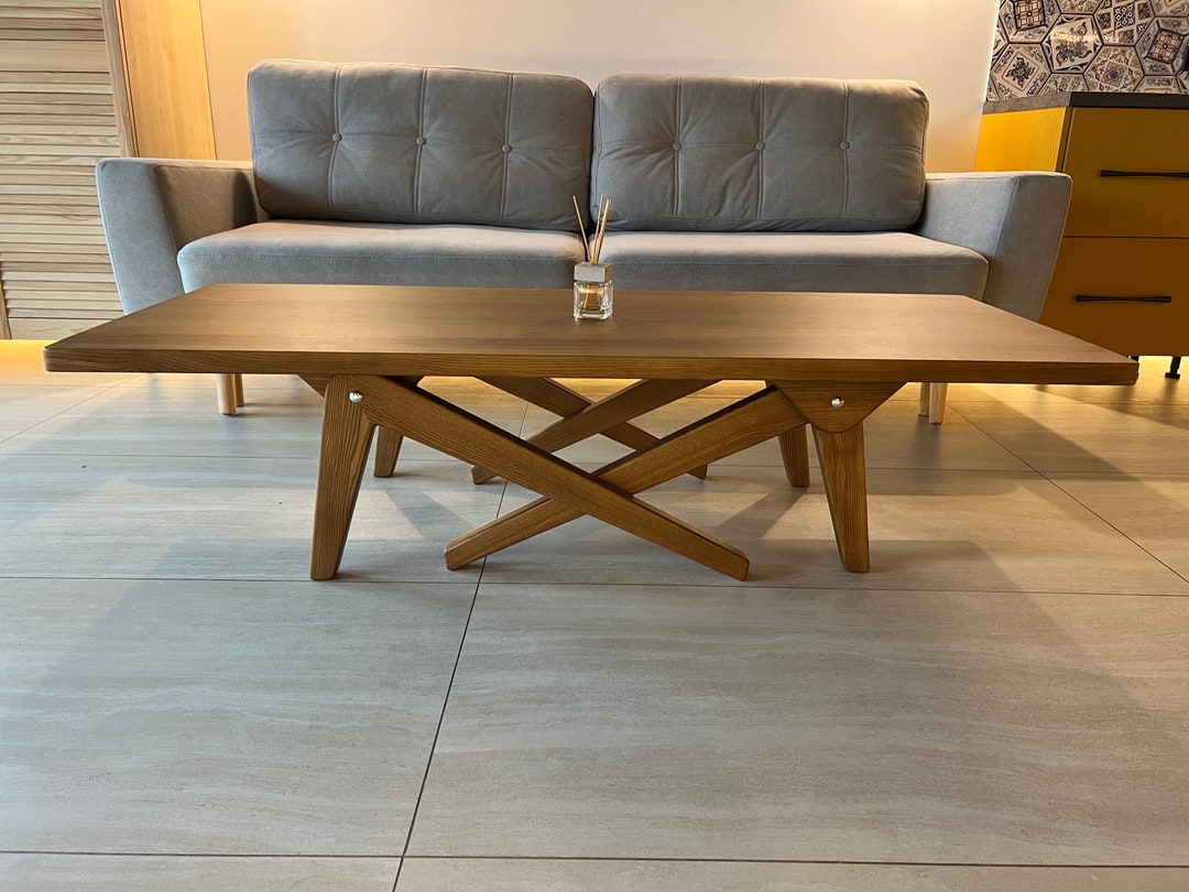 Dine Table | Coffee Tables | Wooden Adjust Table | Table Transformer ...