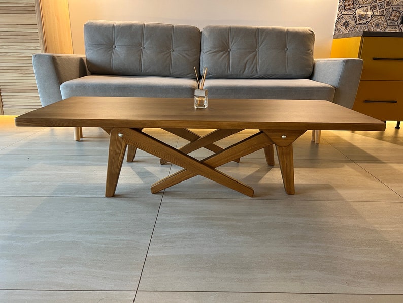 Dine Table | Coffee Tables | Wooden Adjust Table | Table Transformer ...