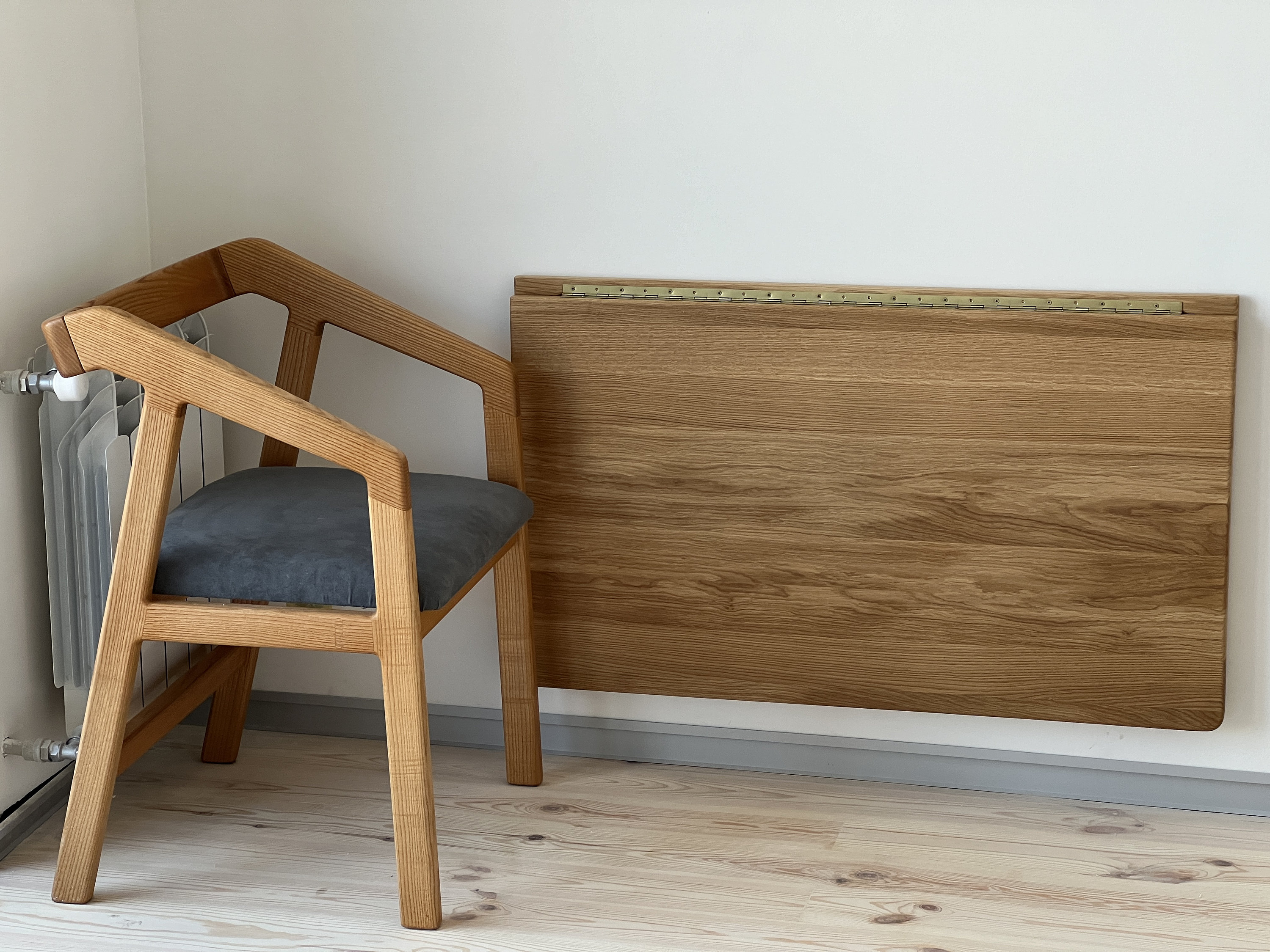 Oak Wall Desk, Murphy Desk, Work Desk, Laptop Desk, Folding Work Desk ...