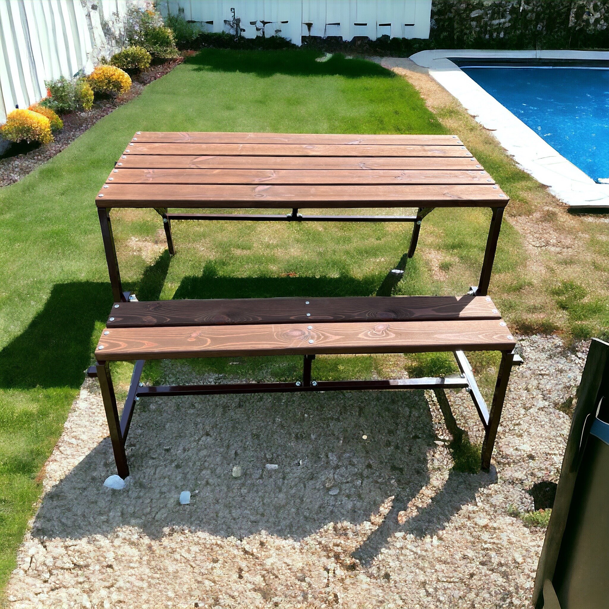 3-in-1 Transformer Bench, Nature Bench, Picnic Table, Party Table ...