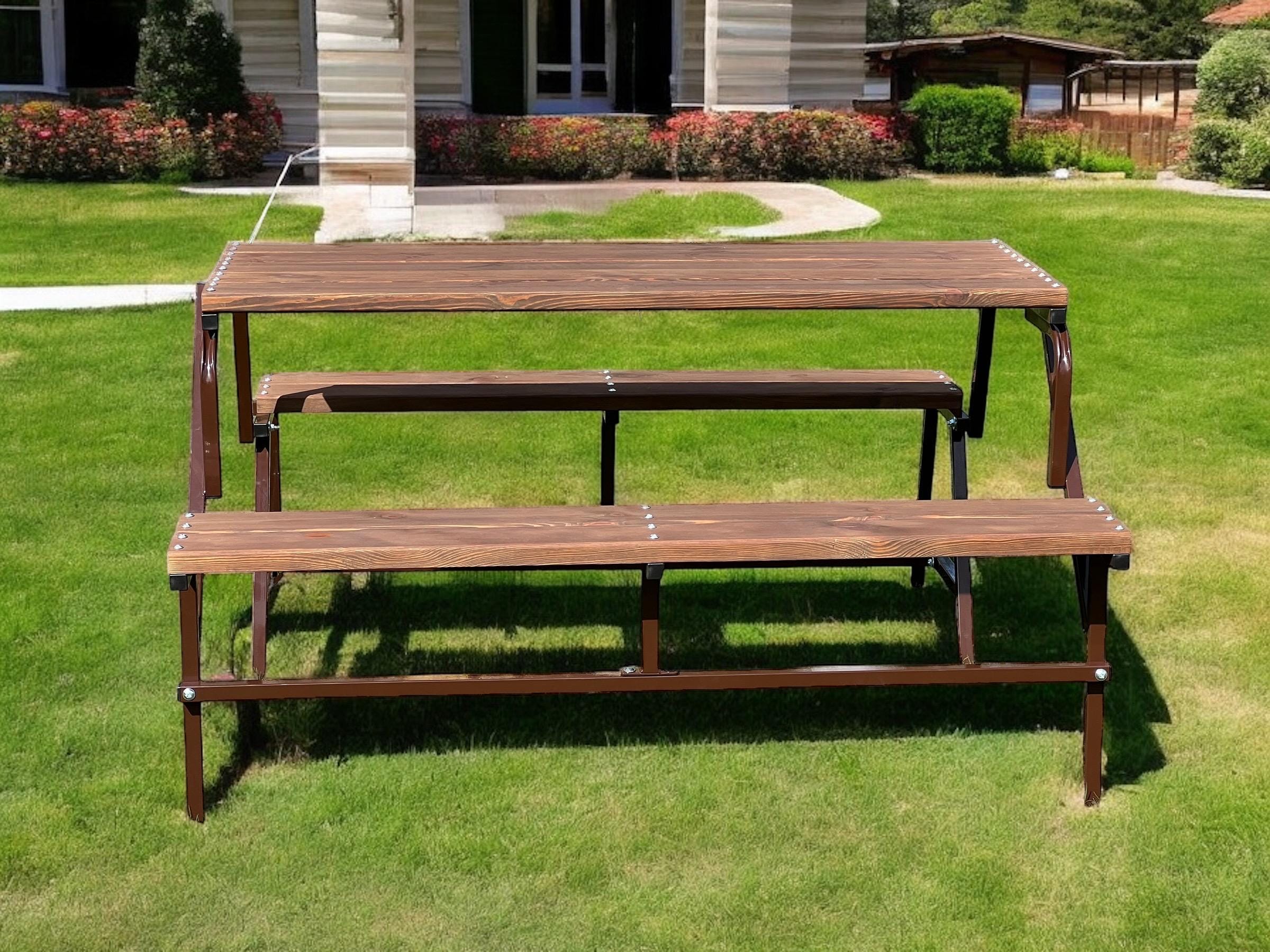 Transformer Bench-table, Folding Picnic Table, Bench Plan, Patio ...