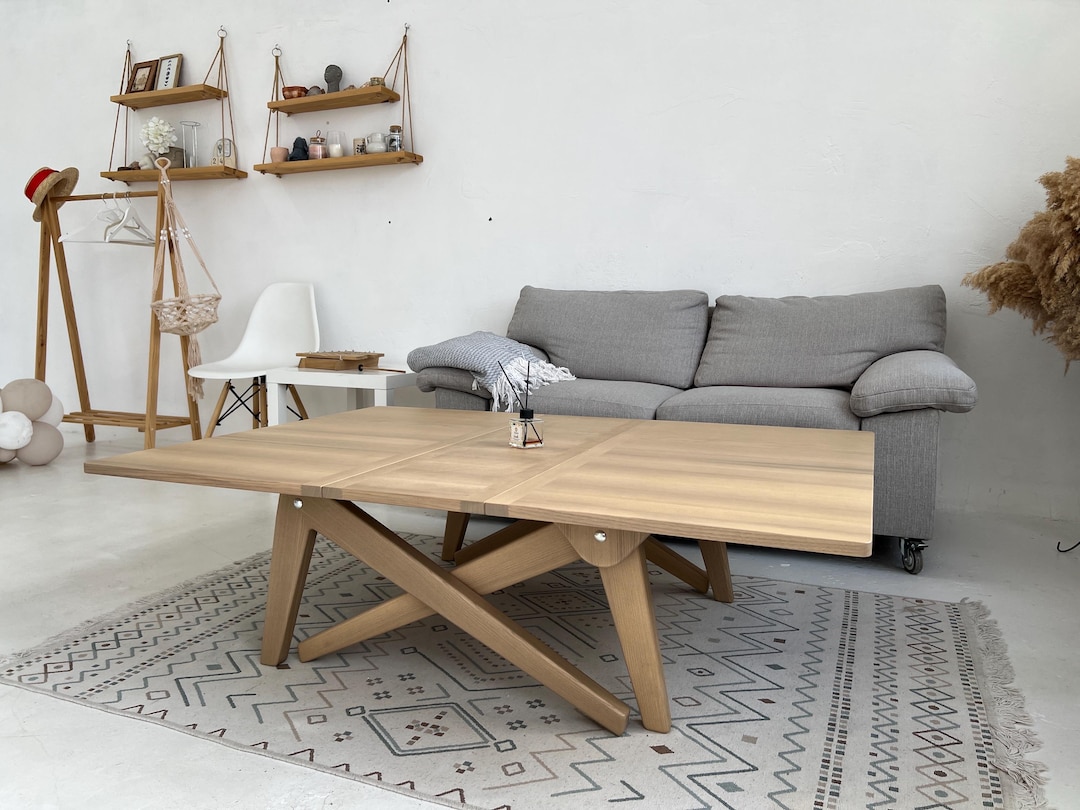 Transformer Table 4 in 1, Sliding Table, Dining Table, Coffee Table ...