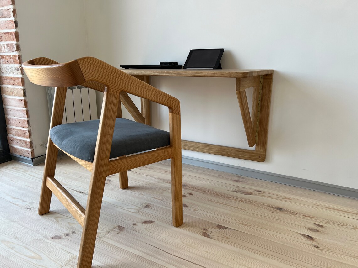 Oak Wall Desk, Murphy Desk, Work Desk, Laptop Desk, Folding Work Desk ...