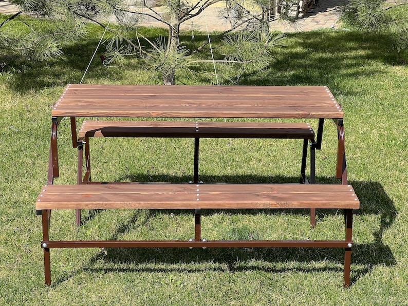 Folding Picnic Table, Bench Plan, Patio Furniture, Transformer Bench - Etsy