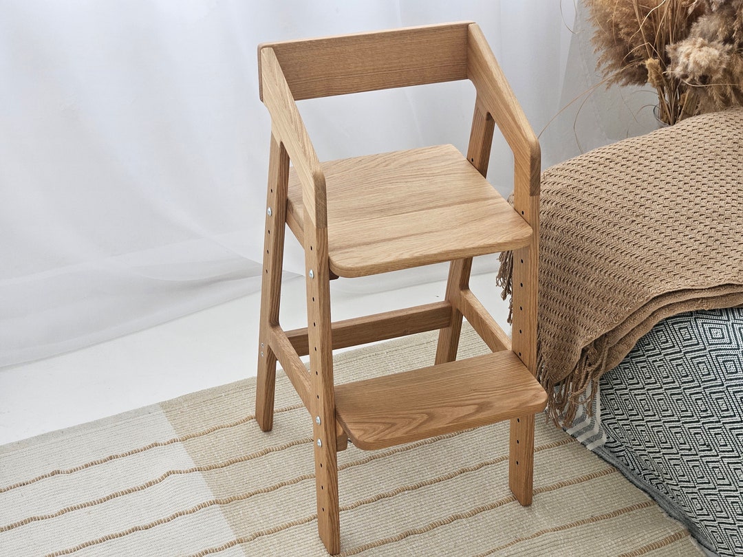 Children's Step Stool | High Chair Made of Natural Ash | Stool | Step ...