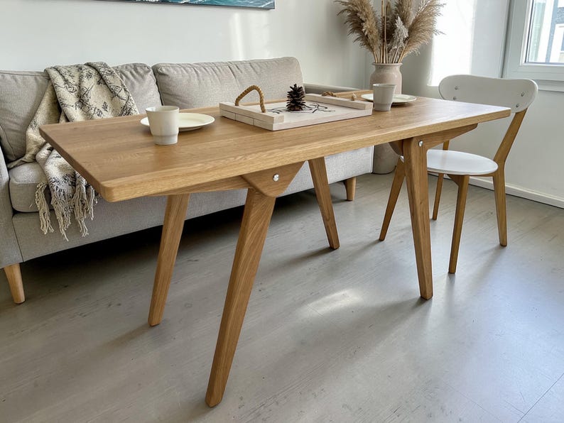 Convertible Coffee Table to Dining Table, Solid Ash Wood Transformer ...