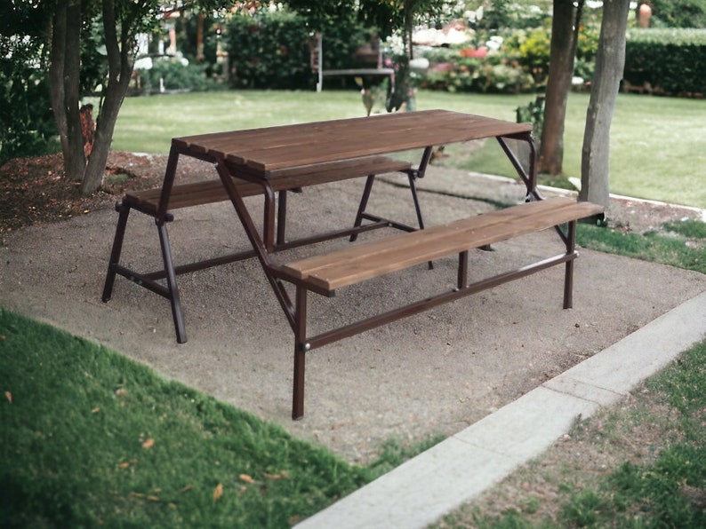 Folding Picnic Table, Bench Plan, Patio Furniture, Transformer Bench - Etsy