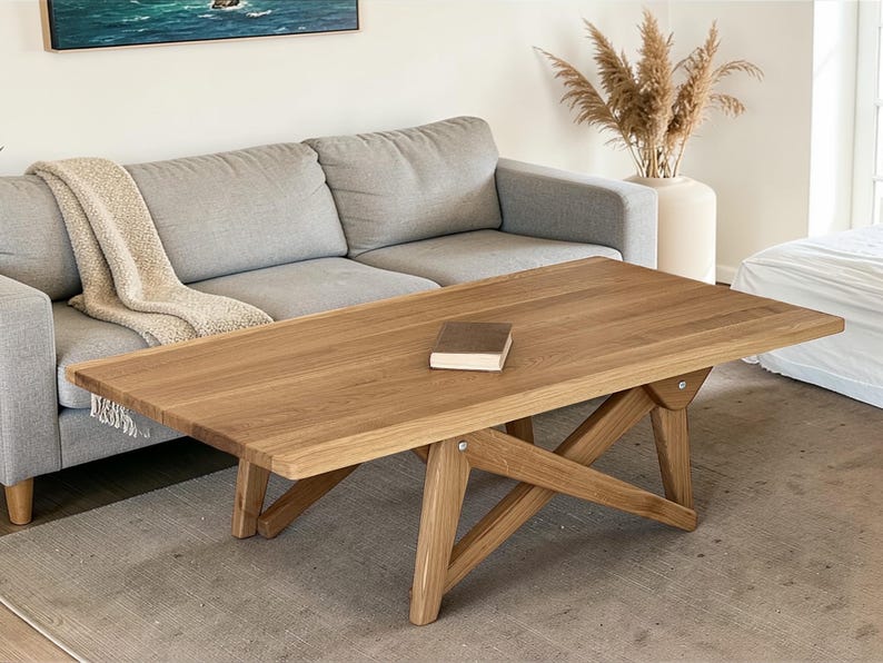 Convertible Coffee Table to Dining Table, Solid Ash Wood Transformer ...