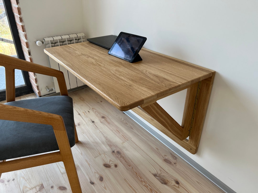 Oak Wall Desk, Murphy Desk, Work Desk, Laptop Desk, Folding Work Desk ...