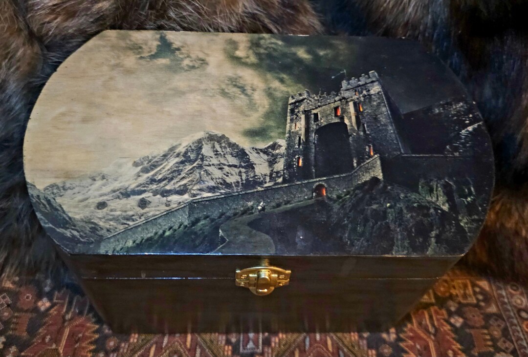 Mountain Castle Decorative Chest - Etsy