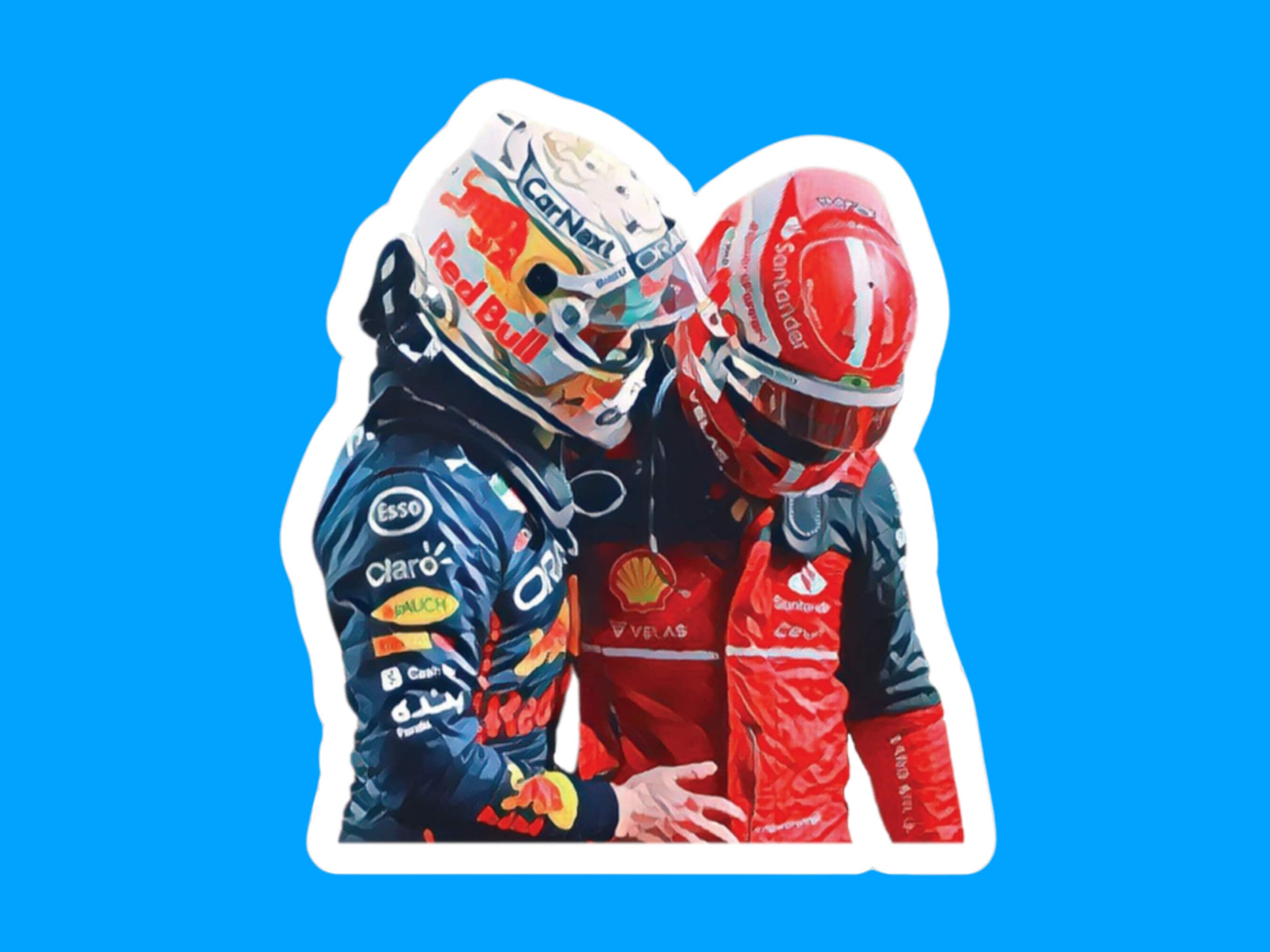 Lestappen Hug, Vinyl Decal, Charles Leclerc, Max Verstappen, Formula 1 ...