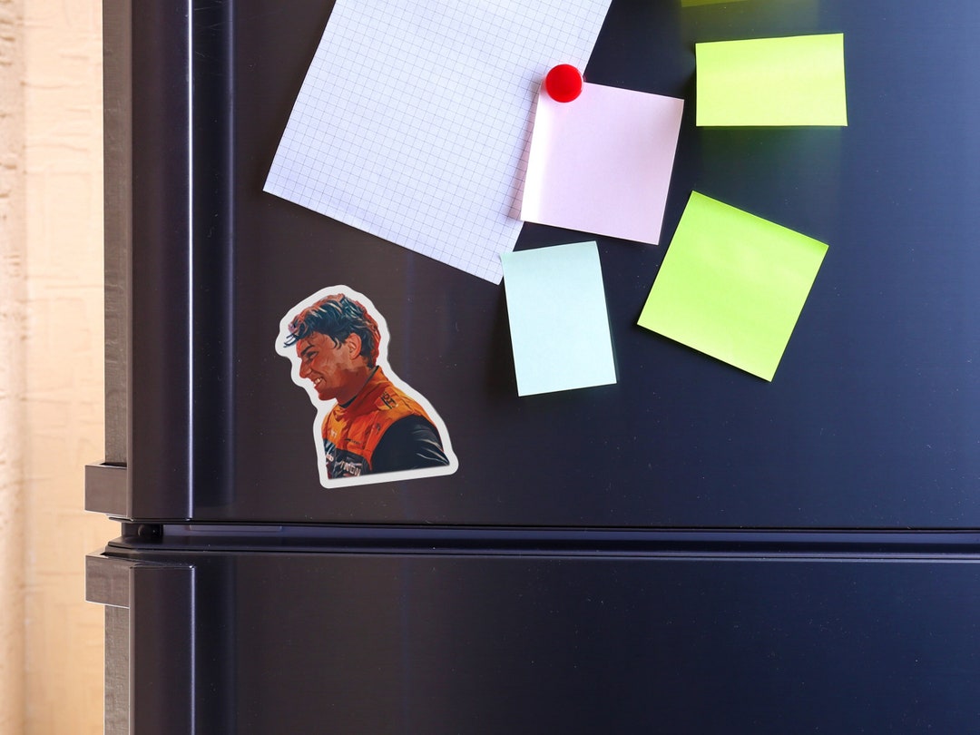 Oscar Piastri Smiling, Custom Shape Magnet, Formula 1, F1 Magnet, F1 ...