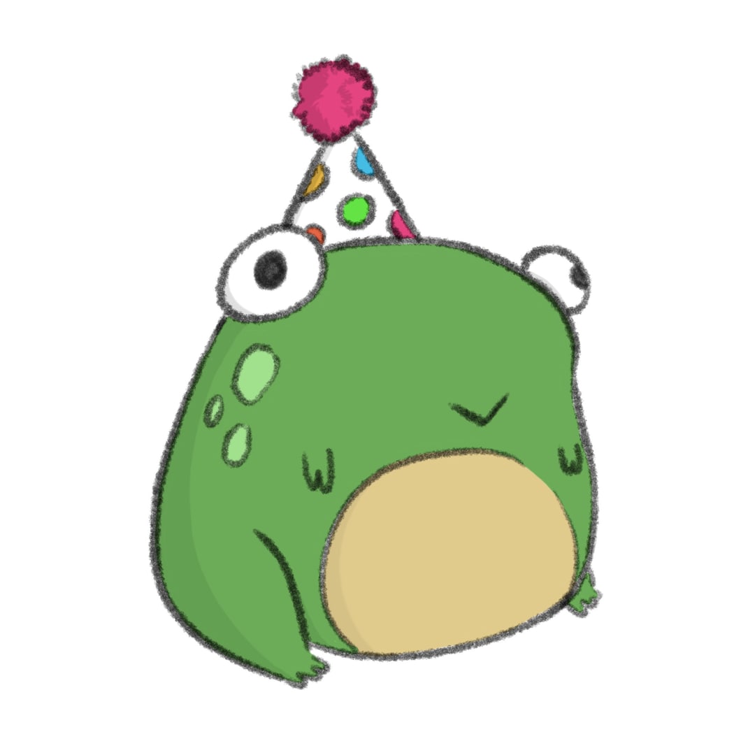 Party Frog (digital Download) - Etsy