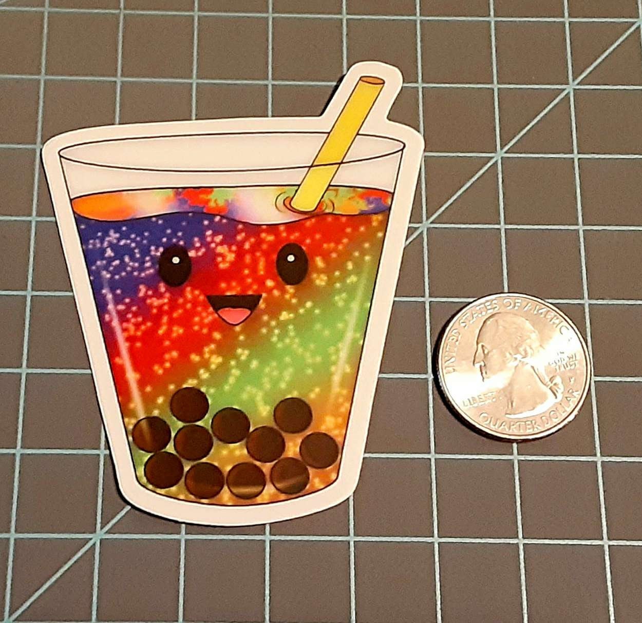 Crazy Boba Tea Sticker Waterproof Vinyl Decal for Laptops, Water ...