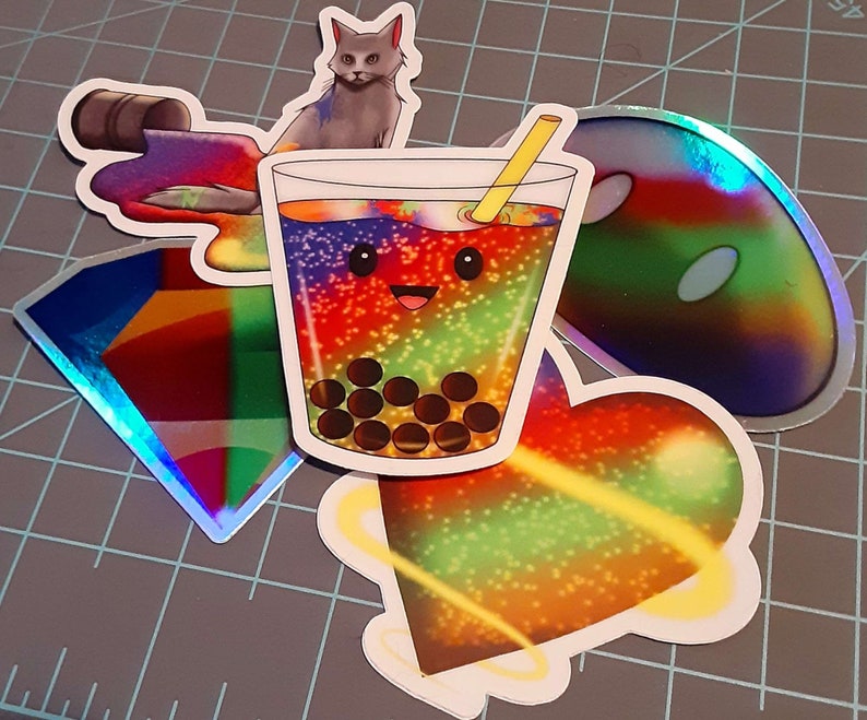 Crazy Boba Tea Sticker Waterproof Vinyl Decal for Laptops, Water ...