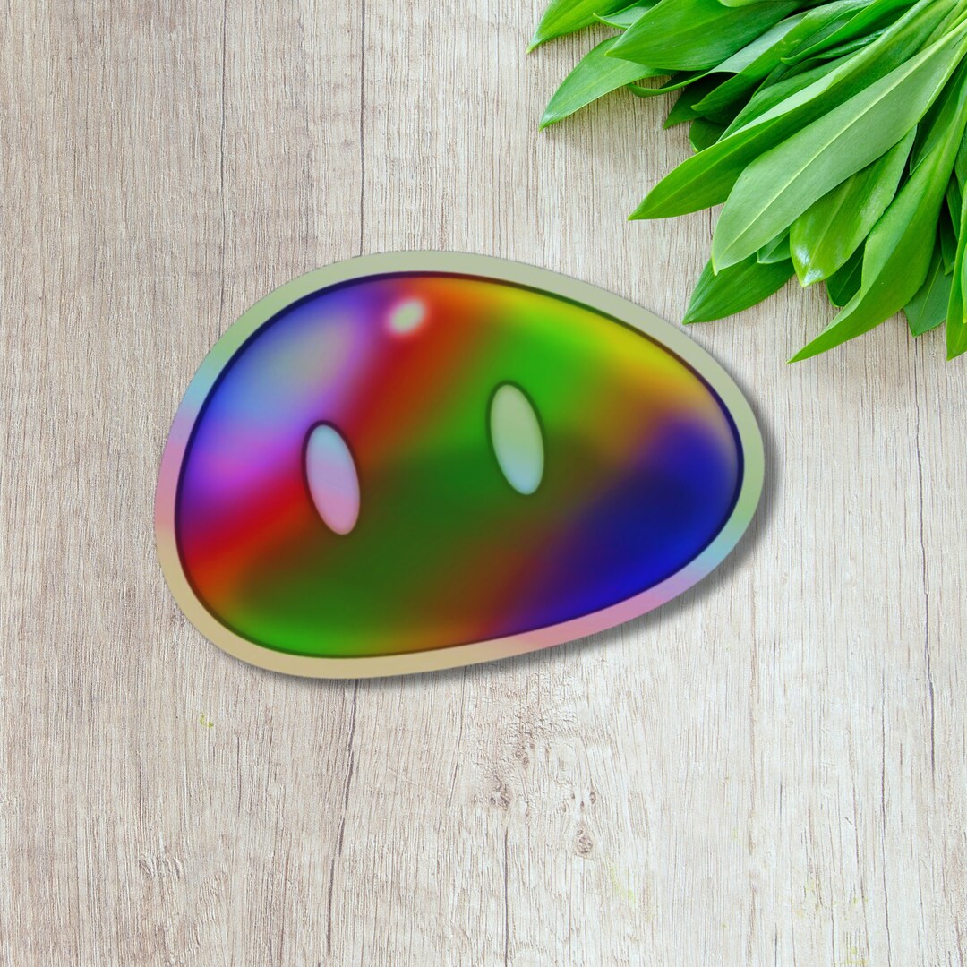 Holographic Crazy Slime | Waterproof Vinyl Decal for Laptops, Water ...