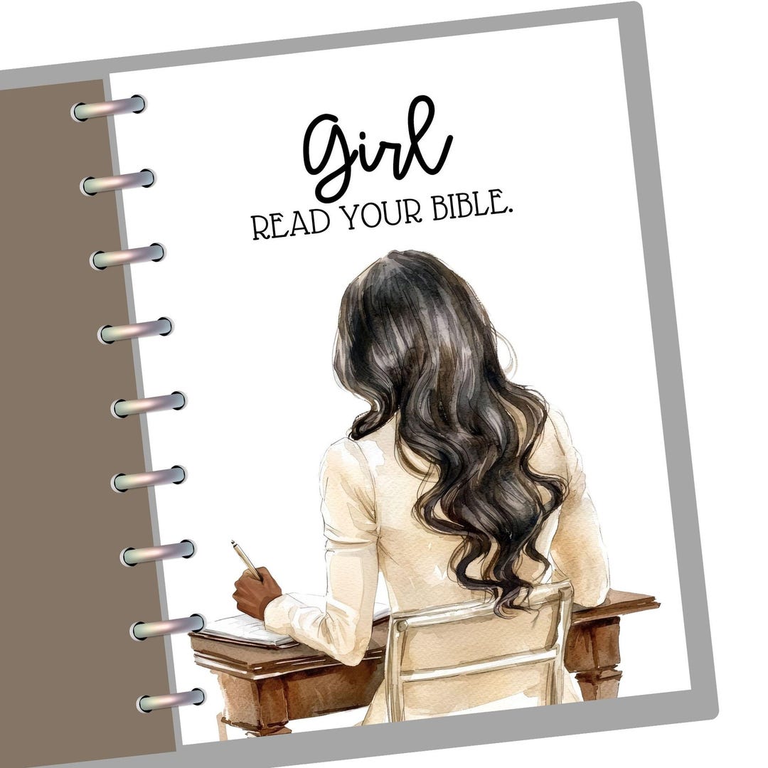 Girl Read Your Bible Planner Dashboard for Faith Planner War Binders Happy Planner and Ring ...