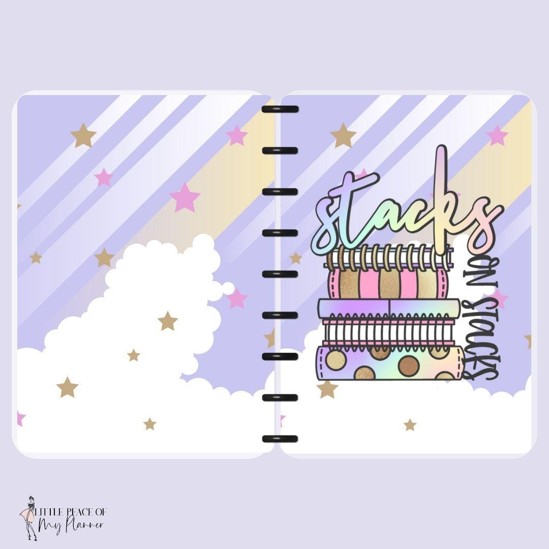 Stacks on Stacks Happy Planner Disc Bound Laminated Happy Planner Cover ...