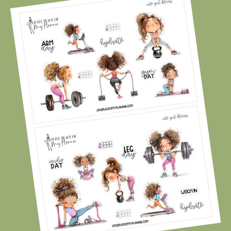 Fitness Stickers - Etsy