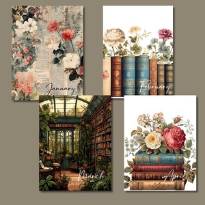 Monthly Bookish Planner Printable Dashboard Book Lover Dashboard ...