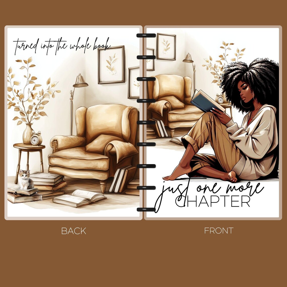 Just One More Chapter Planner Cover | Reading Planner Cover | Bookish ...