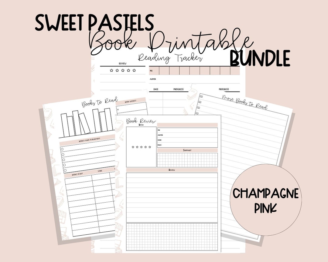 Book Bundle Planner Printable Book to Read Download for Book Lovers ...