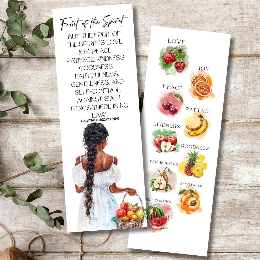 Fruit of the Spirit Bookmark – Bible Verse Bookmark for Women ...