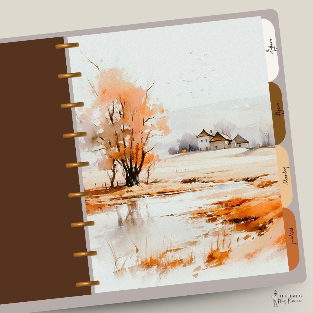 Fall Landscape Planner Dashboard for Happy Planner and Ring Planner ...