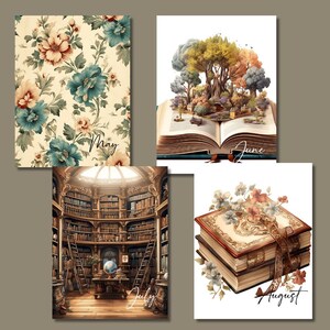 Monthly Bookish Planner Printable Dashboard Book Lover Dashboard ...