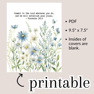 Bible Verse Planner Cover Printable Faith Planning Bible Quote ...