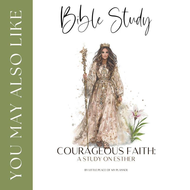 Esther Women of the Bible Planner Dashboard Happy Planner and Ring ...