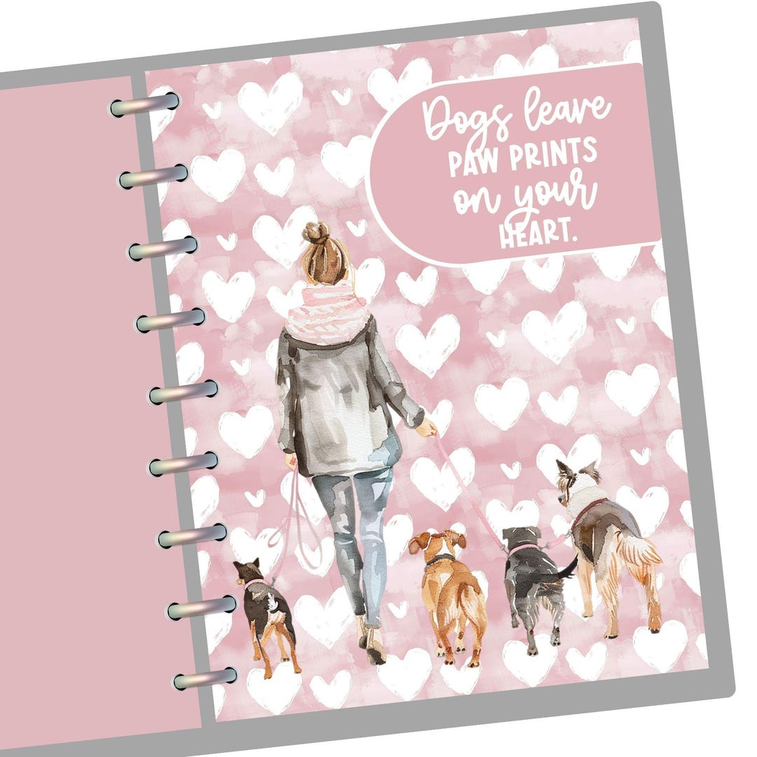 Dog Mom Planner Dashboards – Mini, Classic, Big Happy Planner – Pet ...