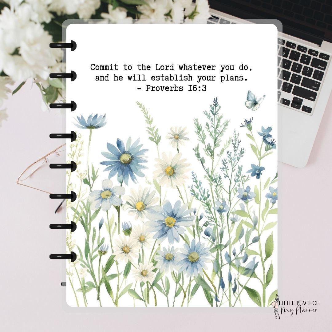 Bible Verse Planner Cover Printable Faith Planning Bible Quote ...