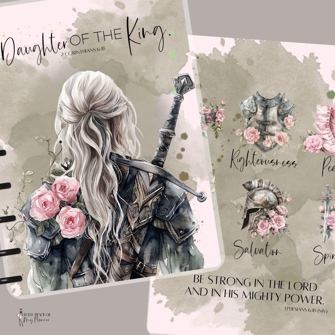 Daughter of the King Happy Planner Cover With Bible Verse Planner Cover ...