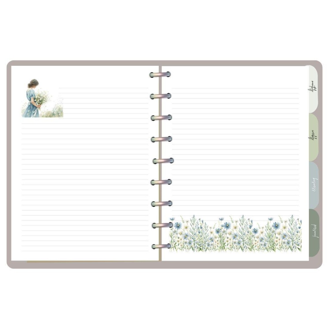 I Love Daisies Lined Paper With Daisy Based Theme Planner Filler Paper ...