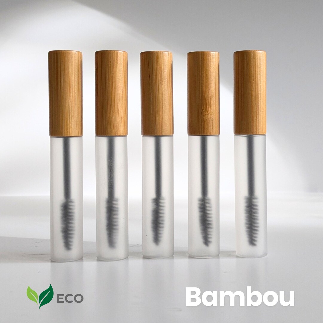 Set of Empty Bamboo and PET Mascara Tubes - Natural Cosmetics - Etsy