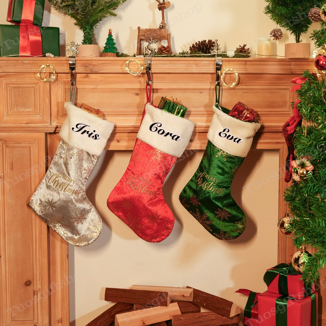 Personalized Christmas Stockings,custom Name Christmas Stockings,2024 ...