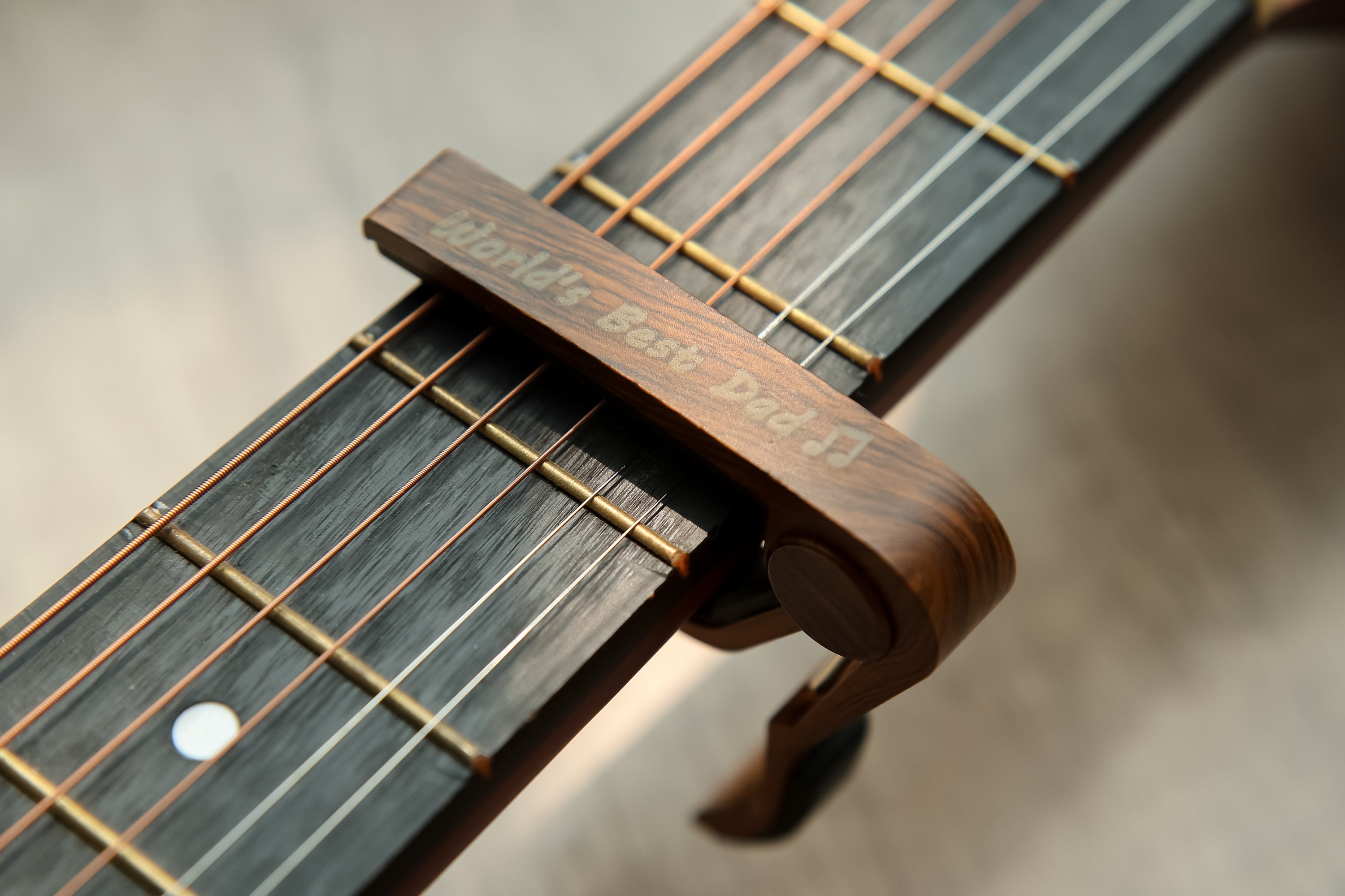 Personalized Guitar Capo,wooden Guitar Capo, Engraved Guitar Pick ...
