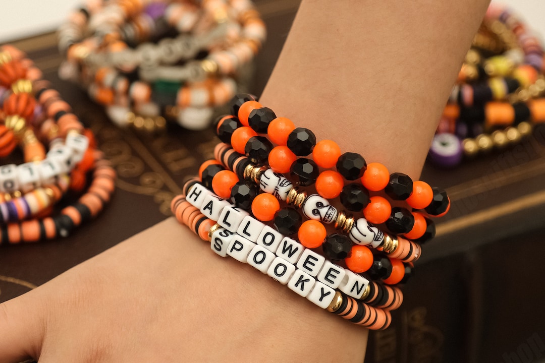 Halloween Bracelet,spooky Bracelet Jewelry,ghost Bracelet,pumpkin ...