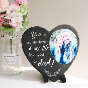 Custom Slabstone,personalized Memorial Gift,photo Slate Heart Shape,in ...