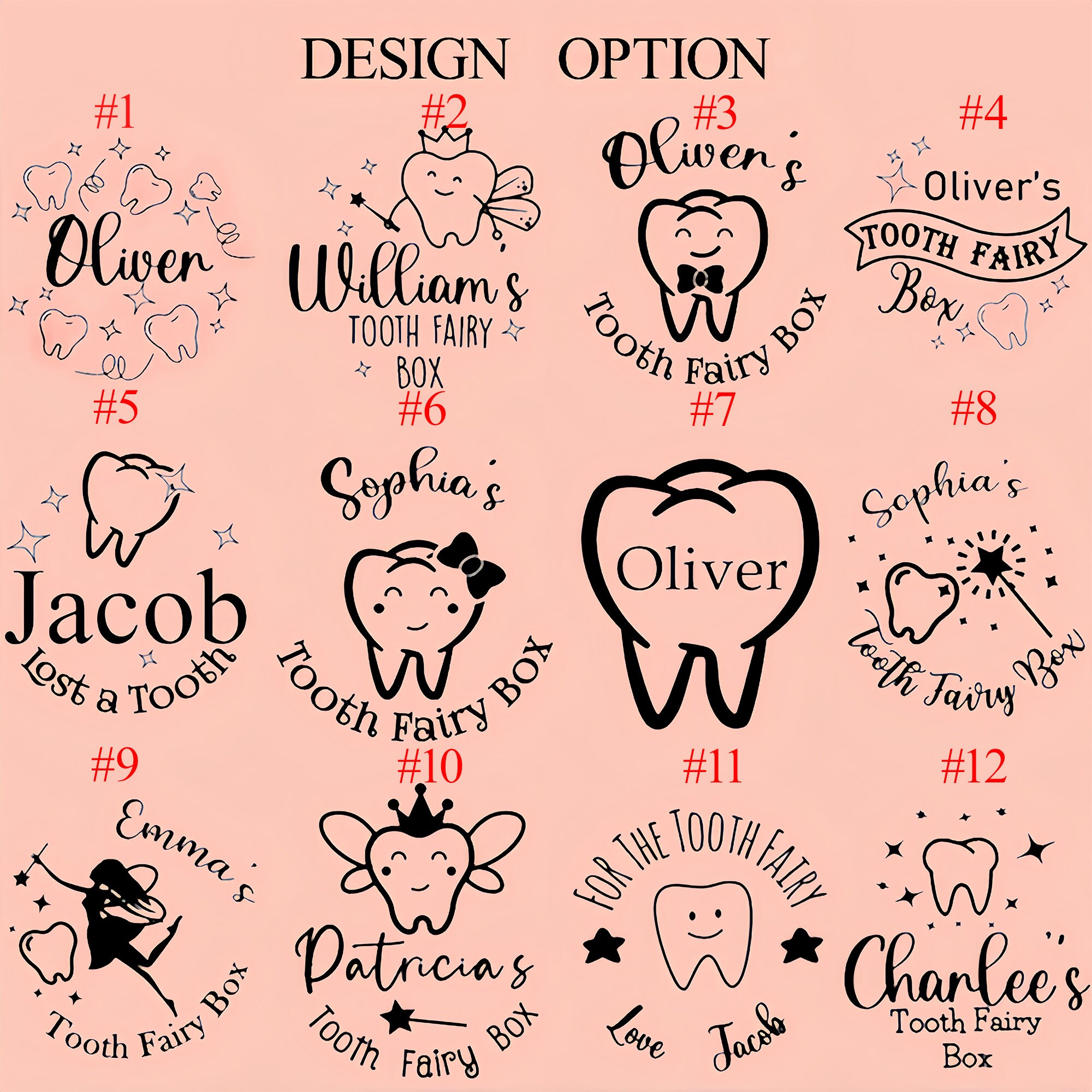 Personalized Wooden Tooth Fairy Coin Box,tooth Fairy Box,boy Girl ...