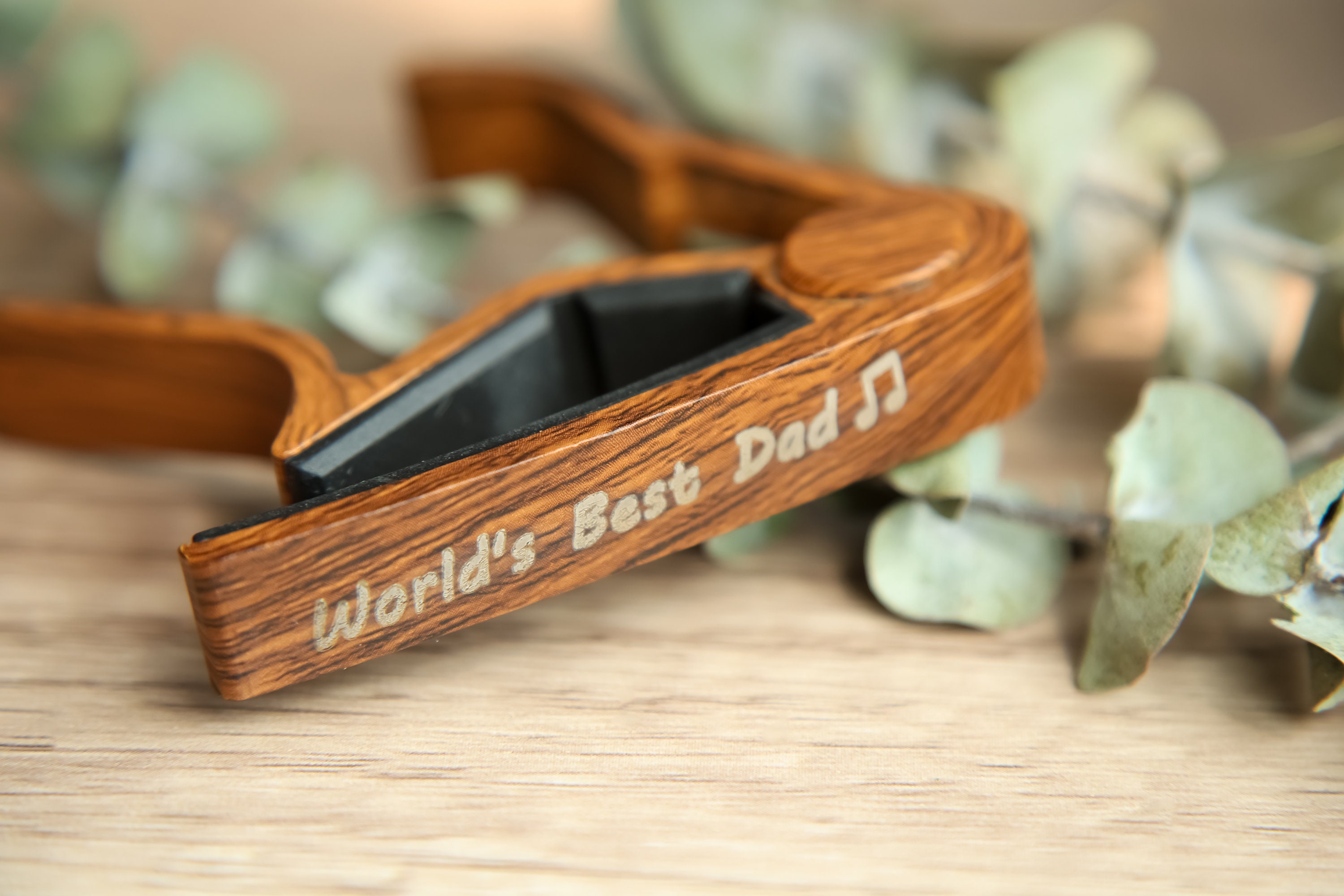 Personalized Guitar Capo,wooden Guitar Capo, Engraved Guitar Pick ...
