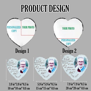 Custom Slabstone,personalized Memorial Gift,photo Slate Heart Shape,in ...