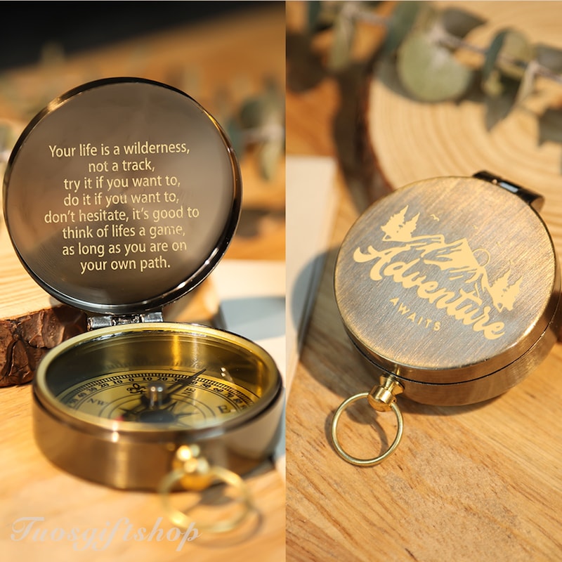 Engraved Compass - Etsy